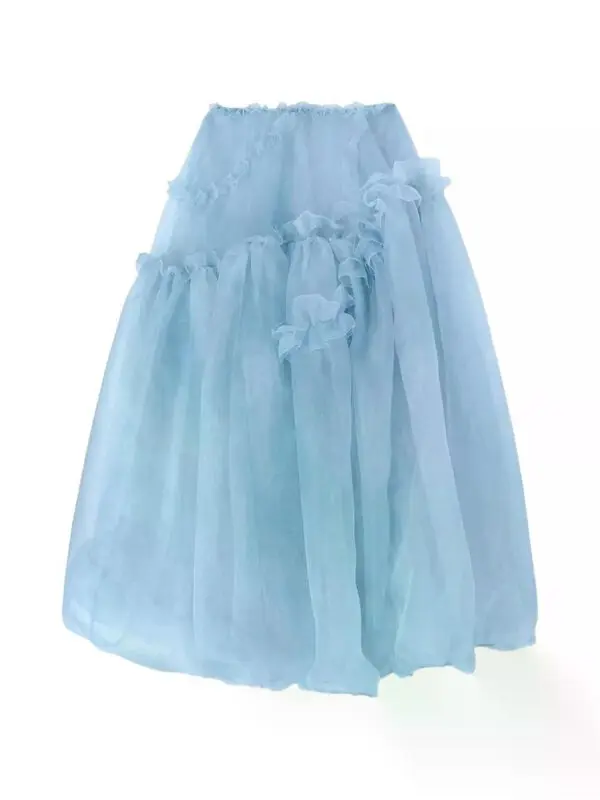 Ermanno Scervino Tiered Ruffle Midi Skirt