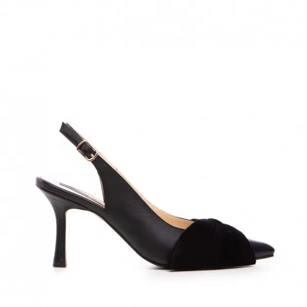 THE 5TH ELEMENT Mabel Leather Slingback Heels