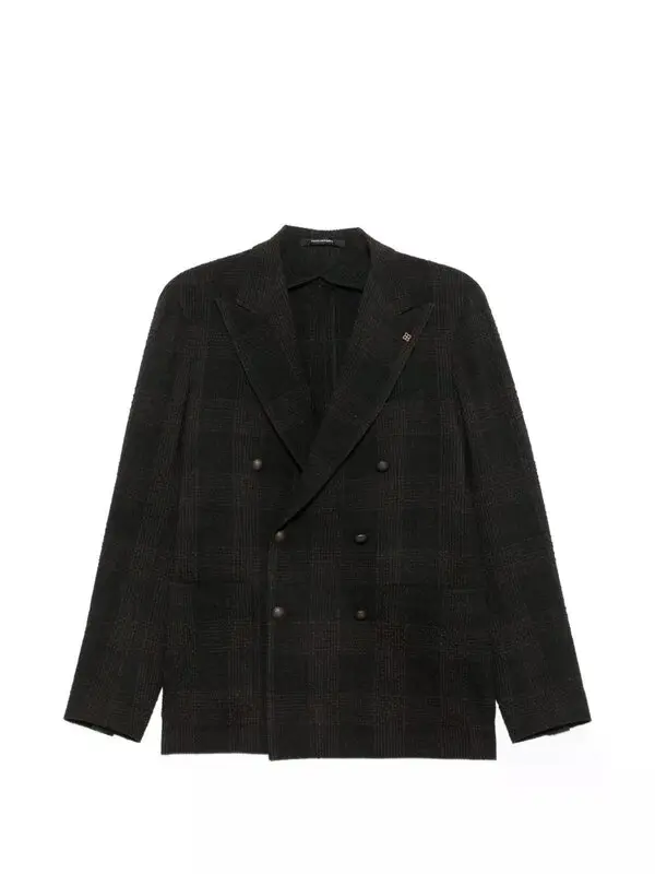 Tagliatore Double-breasted Peak-lapel Blazer - Brown