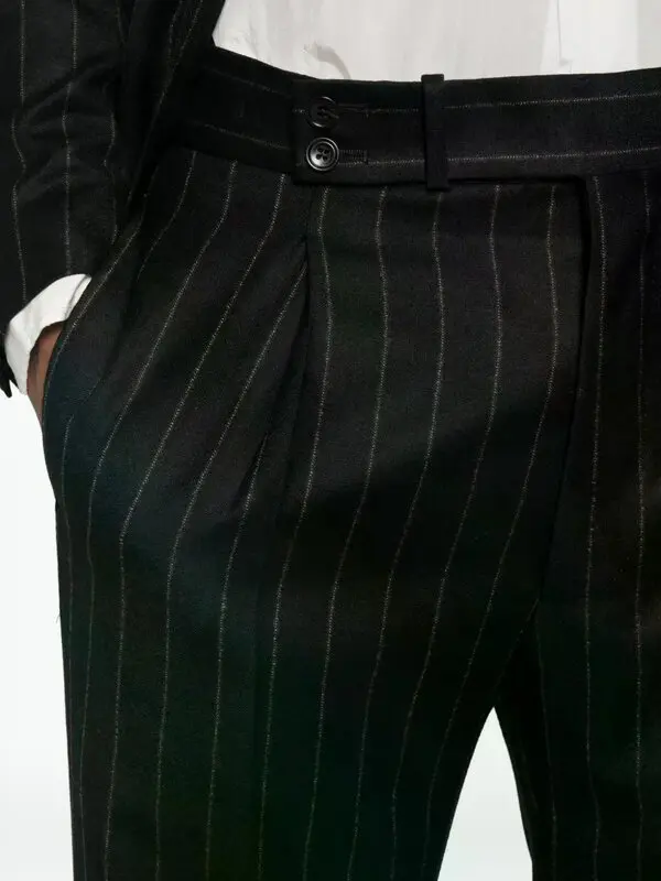 Tagliatore Pinstripe-pattern Single-breasted Suit - Blue