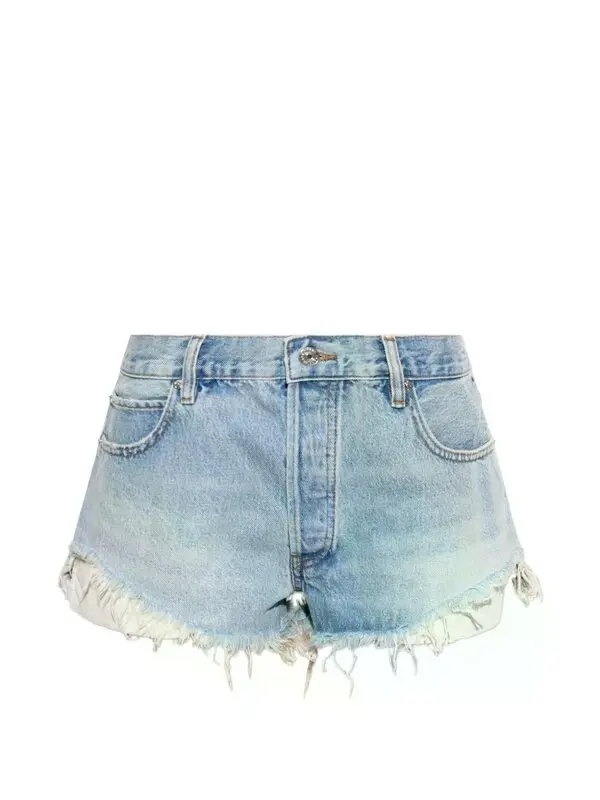 FRAME Frayed Denim Shorts