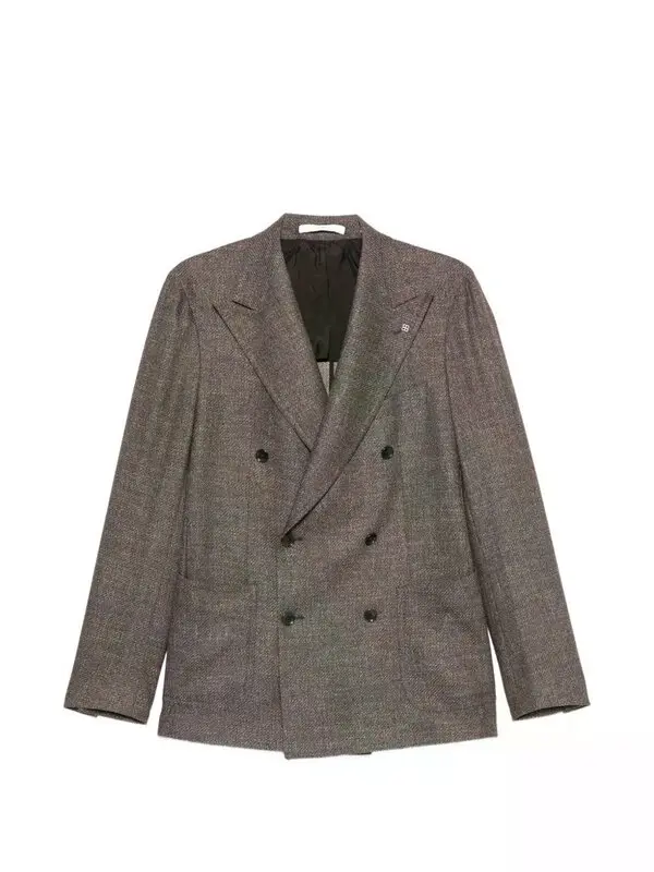 Tagliatore Double-breasted Checked Blazer