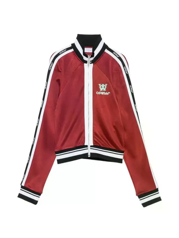 Off-White Stripe-trim High Neck Track Jacket