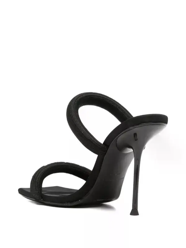 ALEXANDER WANG Julie Logo-print Stiletto Sandals
