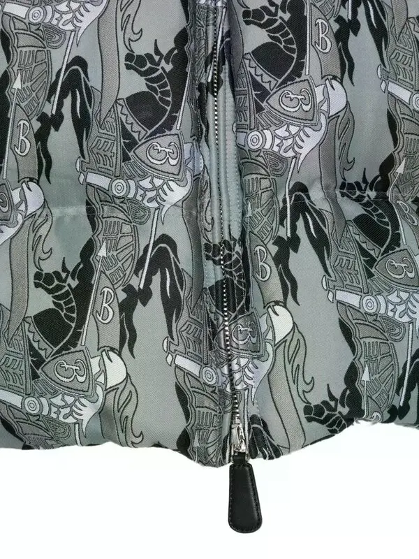 Burberry Padded Jacket With Abstract Print