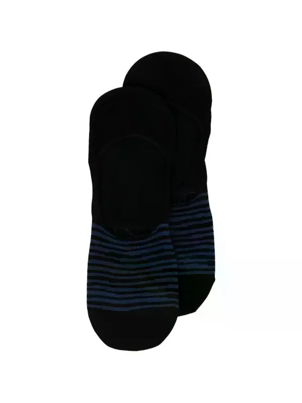 Zegna Striped Socks - Black