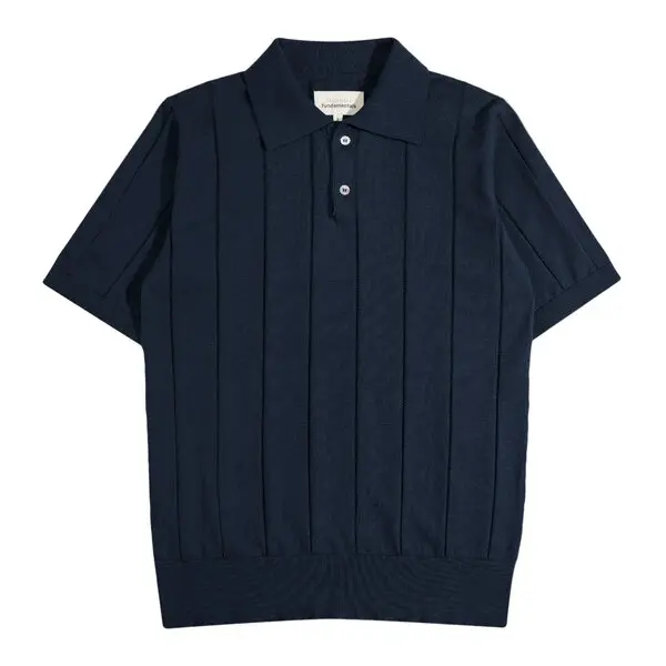 FAR AFIELD Jacobs Knit Polo Navy
