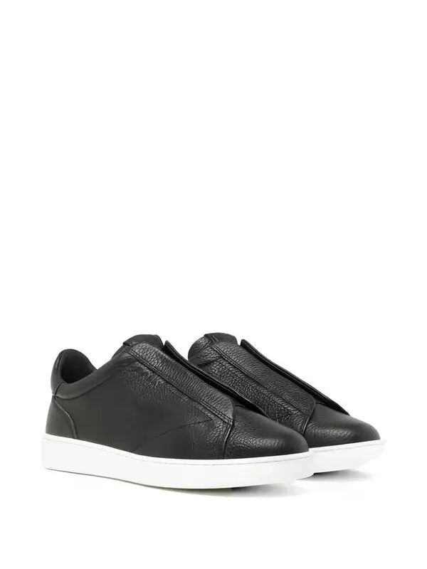 Bally Grainy Leather Slip-on Sneakers