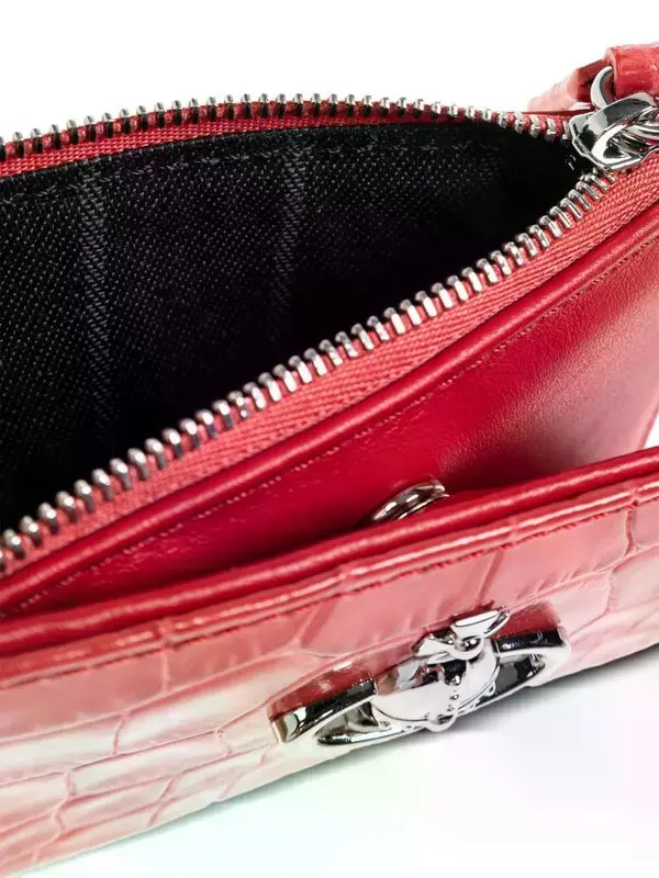 VIVIENNE WESTWOOD Orb Croc-effect Wallet