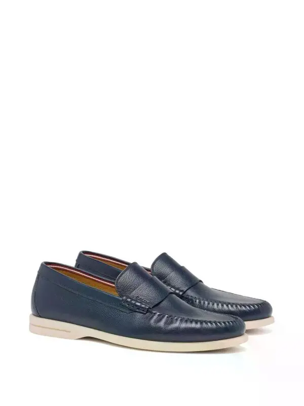 Bally Grainy Leather Loafers