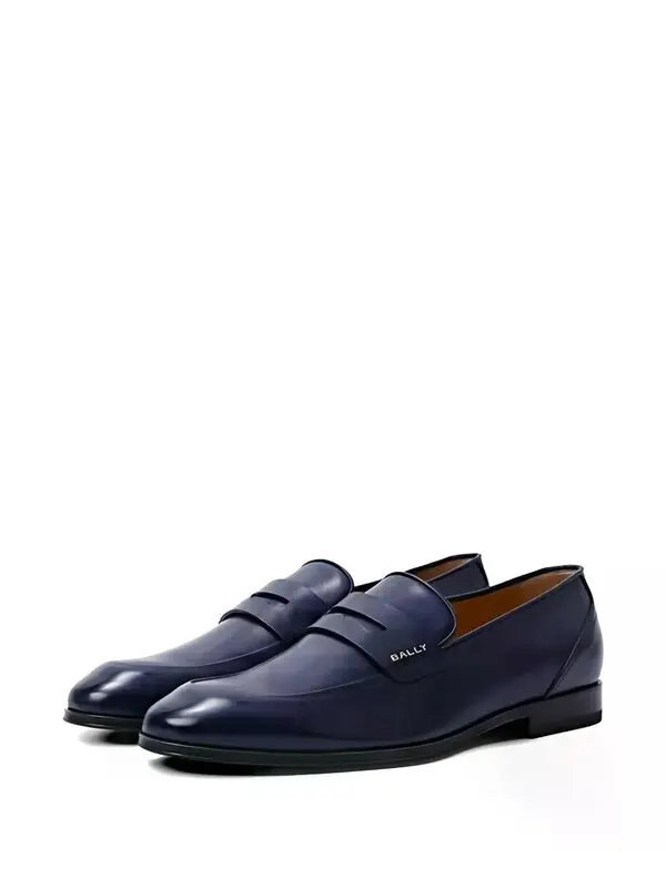 Bally Logo-plaque Leather Loafers