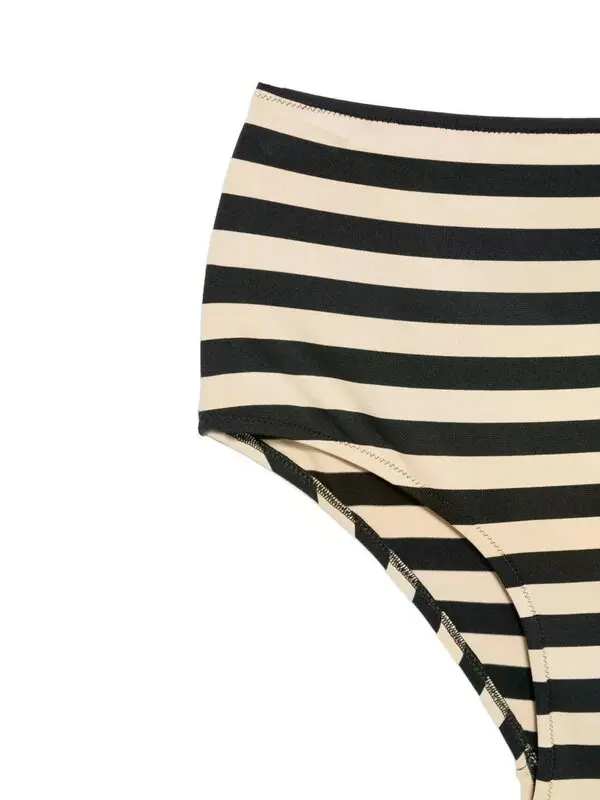 LAURA URBINATI Striped High-waisted Bikini