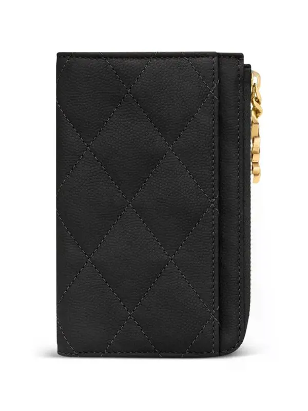 Saint Laurent Quilted Leather Card Holder - Black