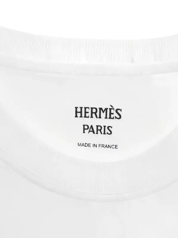 Hermès Chevalo Scope Embroidered T-shirt Dress