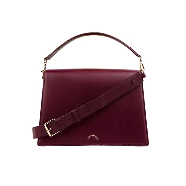 QOSMIC Leather Crossbody Bag With Adjustable Strap