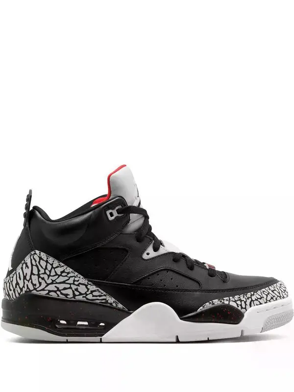 JORDAN Son Of Mars Low Animal Print Leather Sneakers - Black