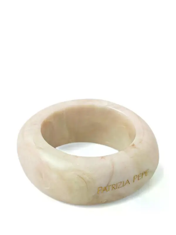 Patrizia Pepe Nature Soul Marble-effect Logo Bracelet - Neutrals