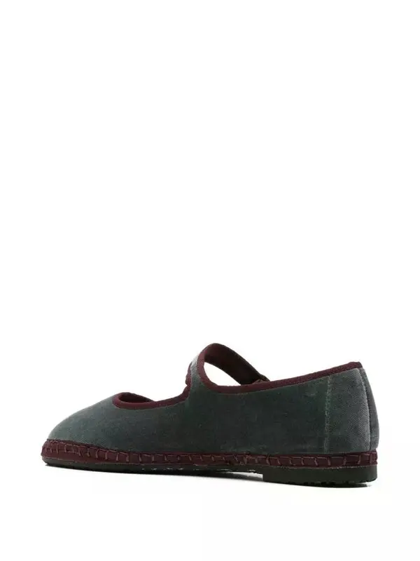 FLABELUS Georgina Mary Jane Ballet Flats - Grey