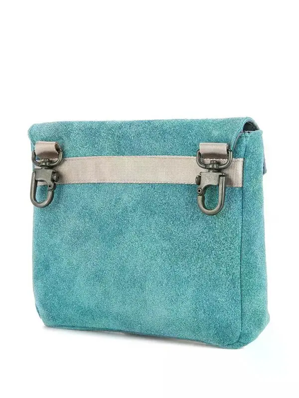 AS2OV Suede Flap Shoulder Bag - Blue