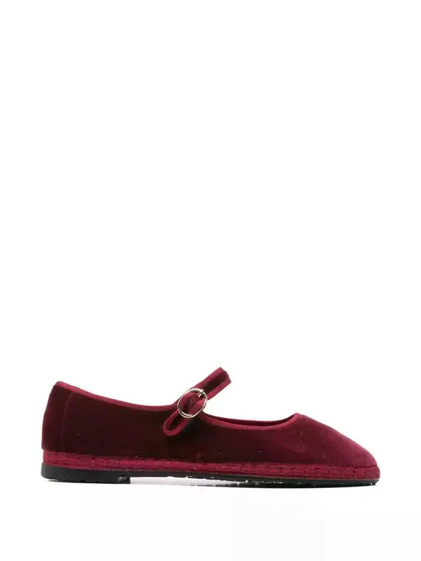 FLABELUS Lucrecia Mary Jane Ballet Flats - Red