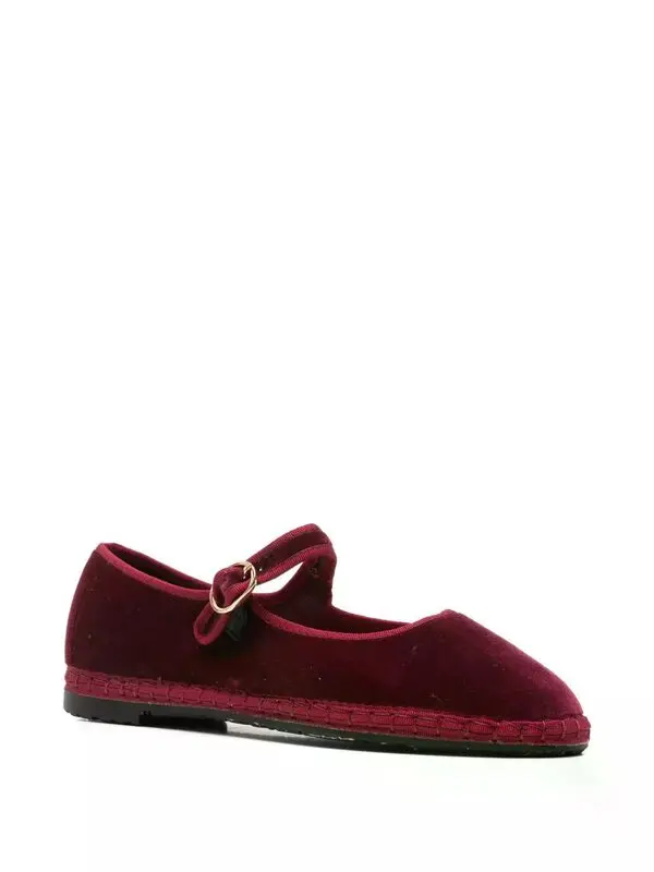 FLABELUS Lucrecia Mary Jane Ballet Flats - Red