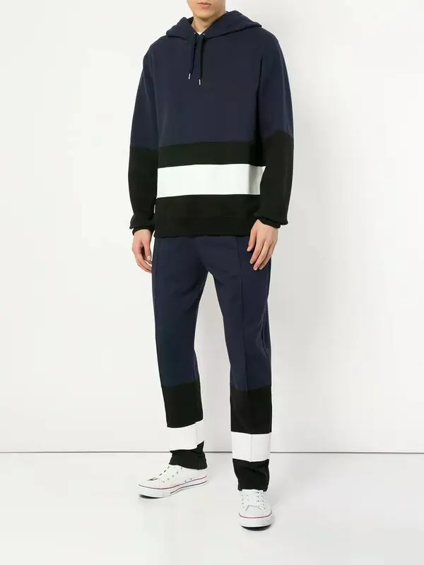PORTS V Panelled Hooded Sweatshirt
