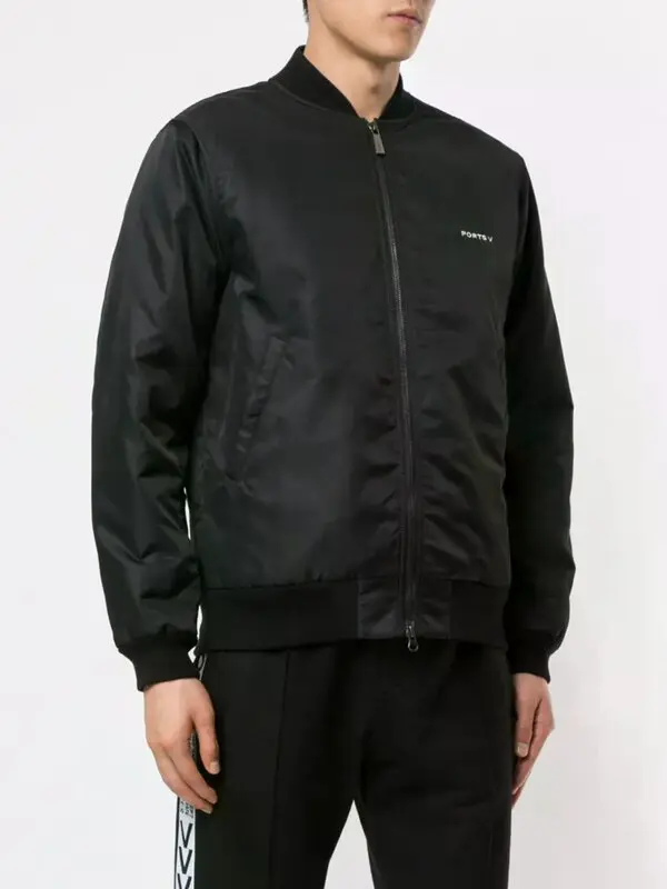 PORTS V Slogan Bomber Jacket