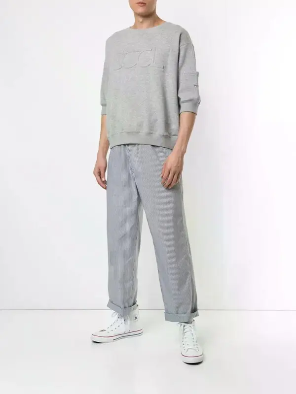 PORTS V Embroidered Slogan Sweater