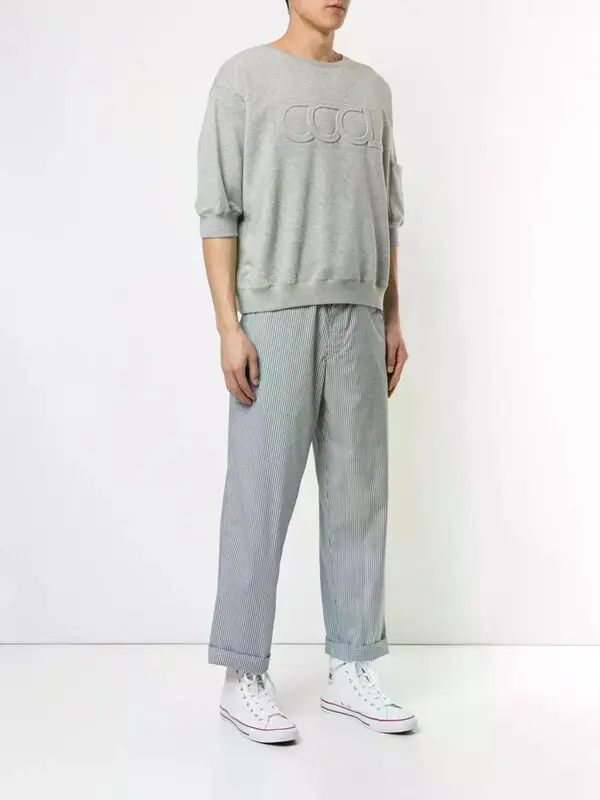 PORTS V Embroidered Slogan Sweater