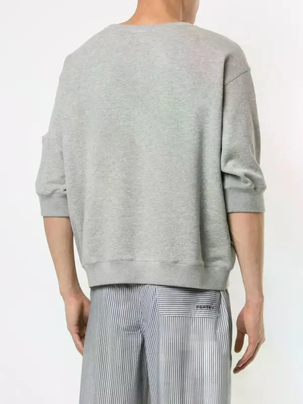 PORTS V Embroidered Slogan Sweater