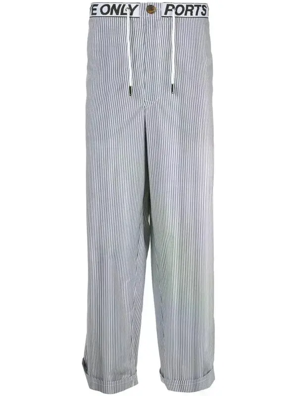 PORTS V Striped Trousers