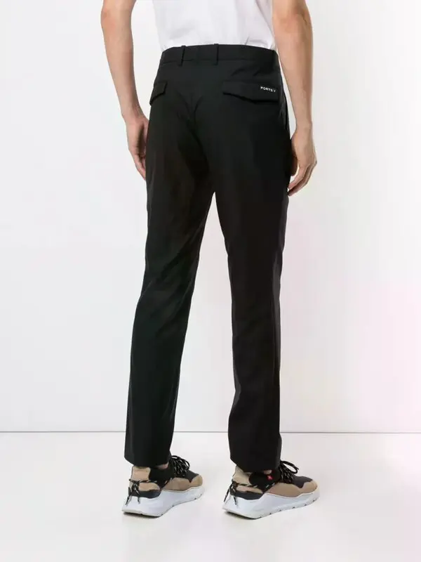 PORTS V Embroidered Wool Trousers