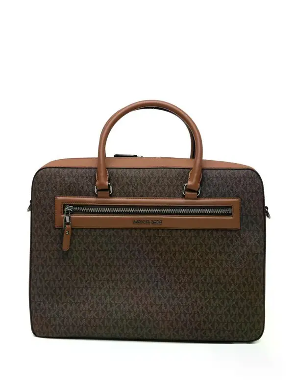 Michael Kors Monogram Zip Briefcase