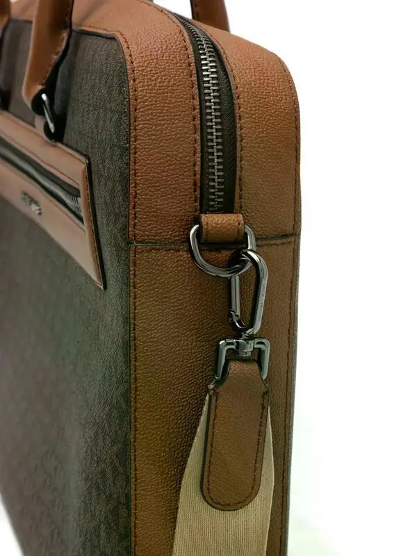 Michael Kors Monogram Zip Briefcase