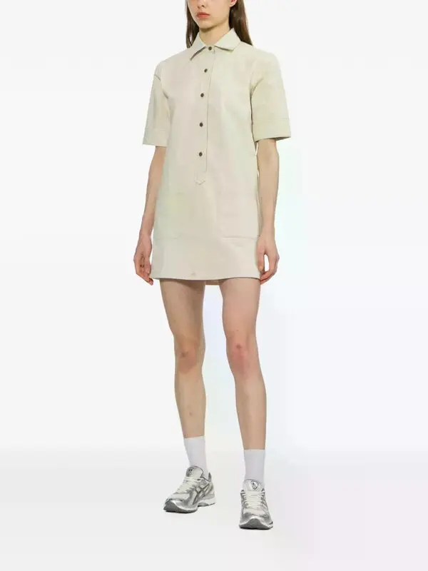 A.p.c. Ivory Button Front Dress