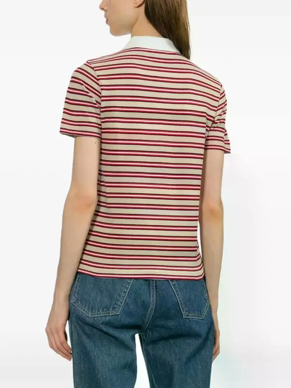 A.p.c. Oscar" Striped Polo Shirt - Red