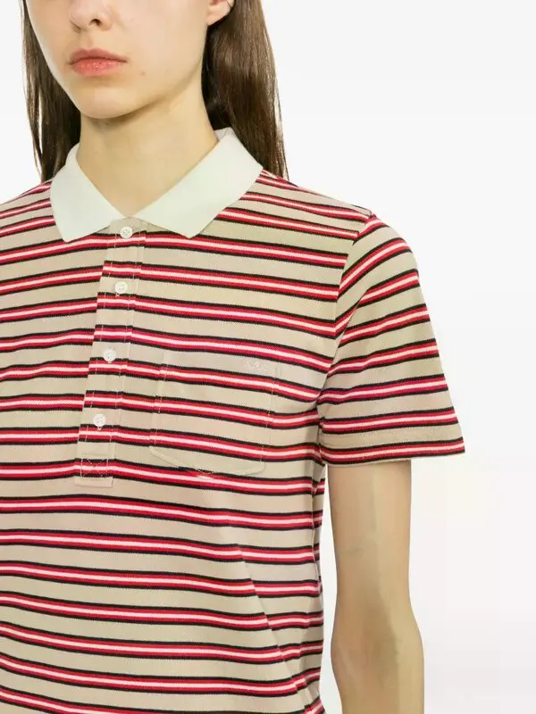 A.p.c. Oscar" Striped Polo Shirt - Red