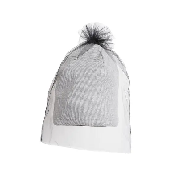 METAMORPHOZA Beanie With Mesh Overlay - Grey