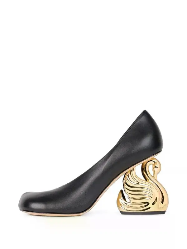 A.W.A.K.E. Mode Swan-heel Pumps - Black