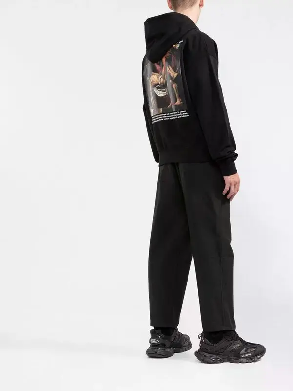 Off-White Caravaggio Print Hooded Sweatshirt