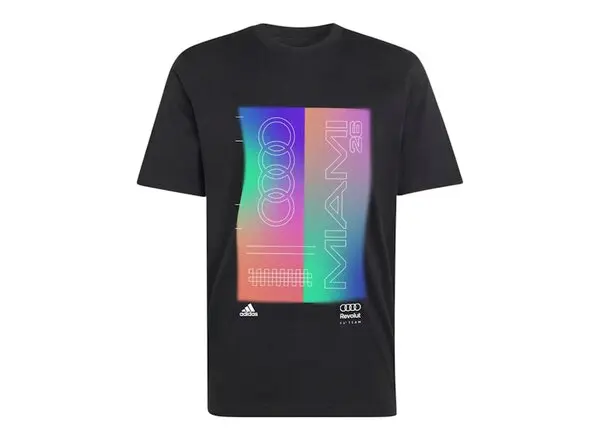 Adidas X Audi Revolut F1 Team Teamgeist Graphic Tee Shirt - Black