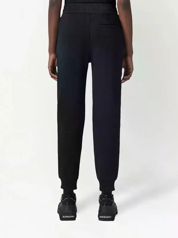 Burberry Logo Print Cotton Track Pants