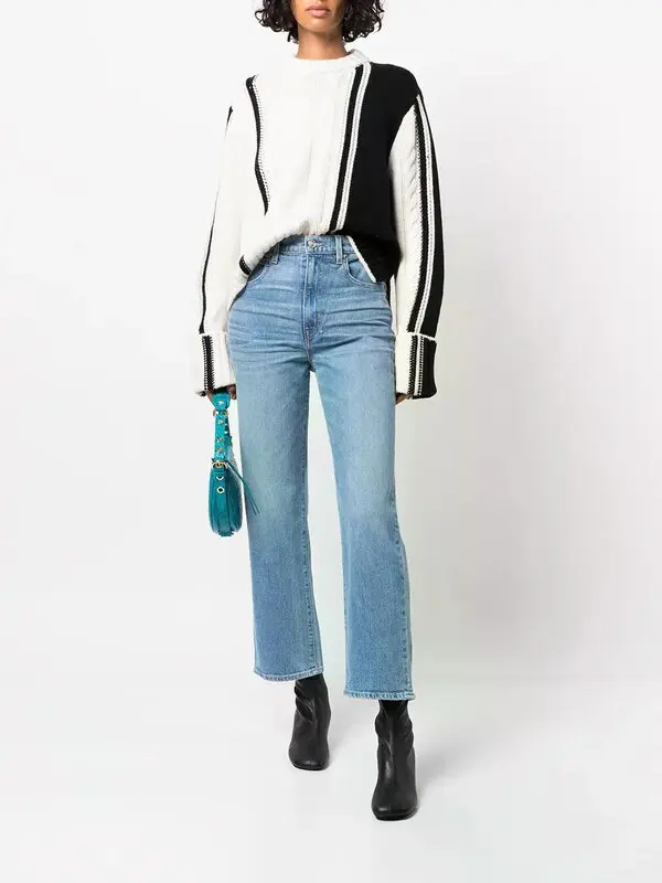 SLVRLAKE Cropped Straight-leg Jeans