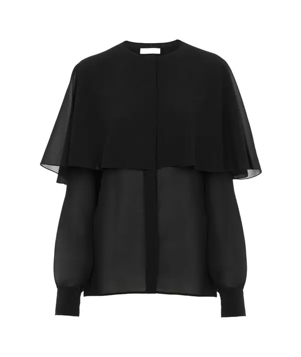 Chloé Crewneck Long Sleeve Shirt - Black