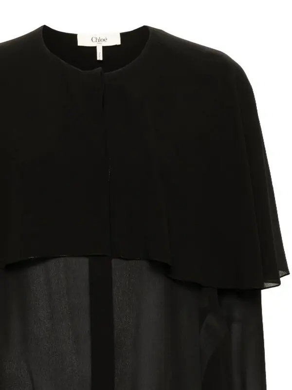 Chloé Crewneck Long Sleeve Shirt - Black