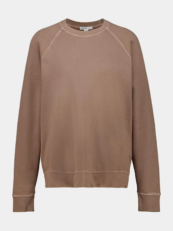 JAMES PERSE Vintage French Terry Sweatshirt - Brown