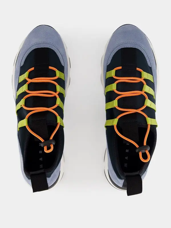 Marni Lycra And Suede Running Sneakers