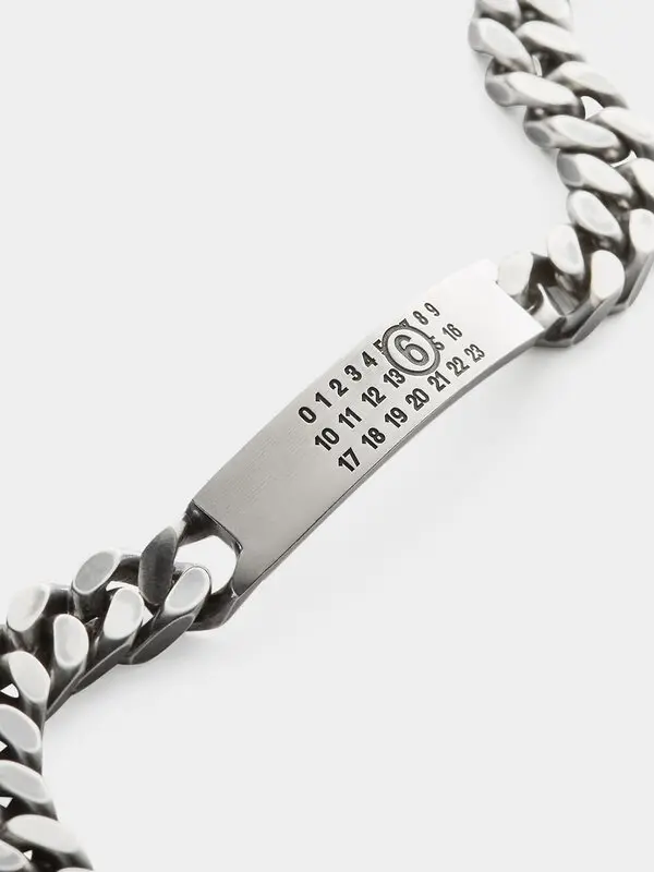 MAISON MARGIELA Engraved Chain Link Bracelet