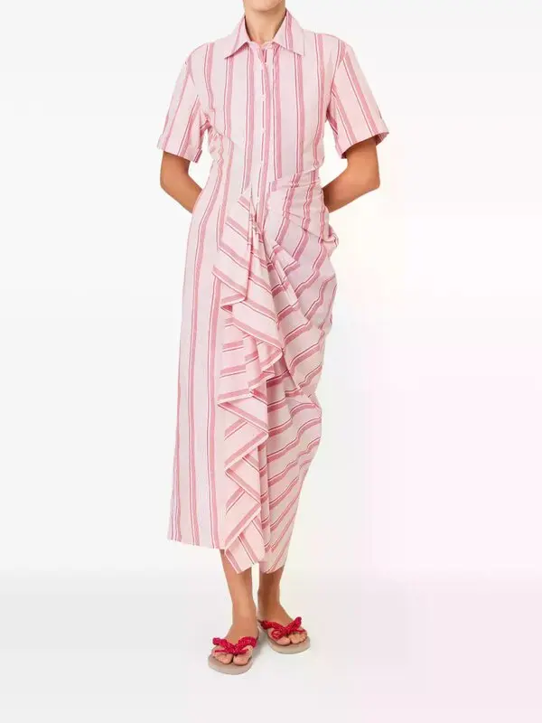 Rosie Assoulin Striped Shirt Dress
