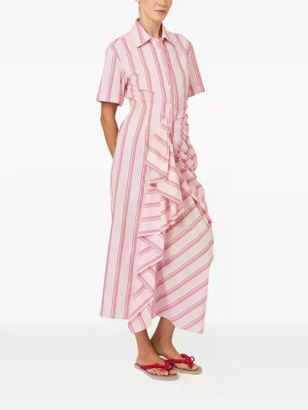 Rosie Assoulin Striped Shirt Dress